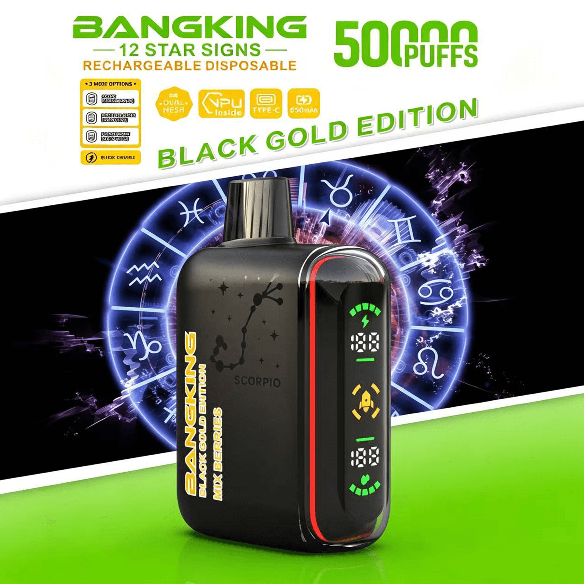 Bang King 12 Star Signs 50K Disposable Vape – 50,000 Puffs | Zodiac ...